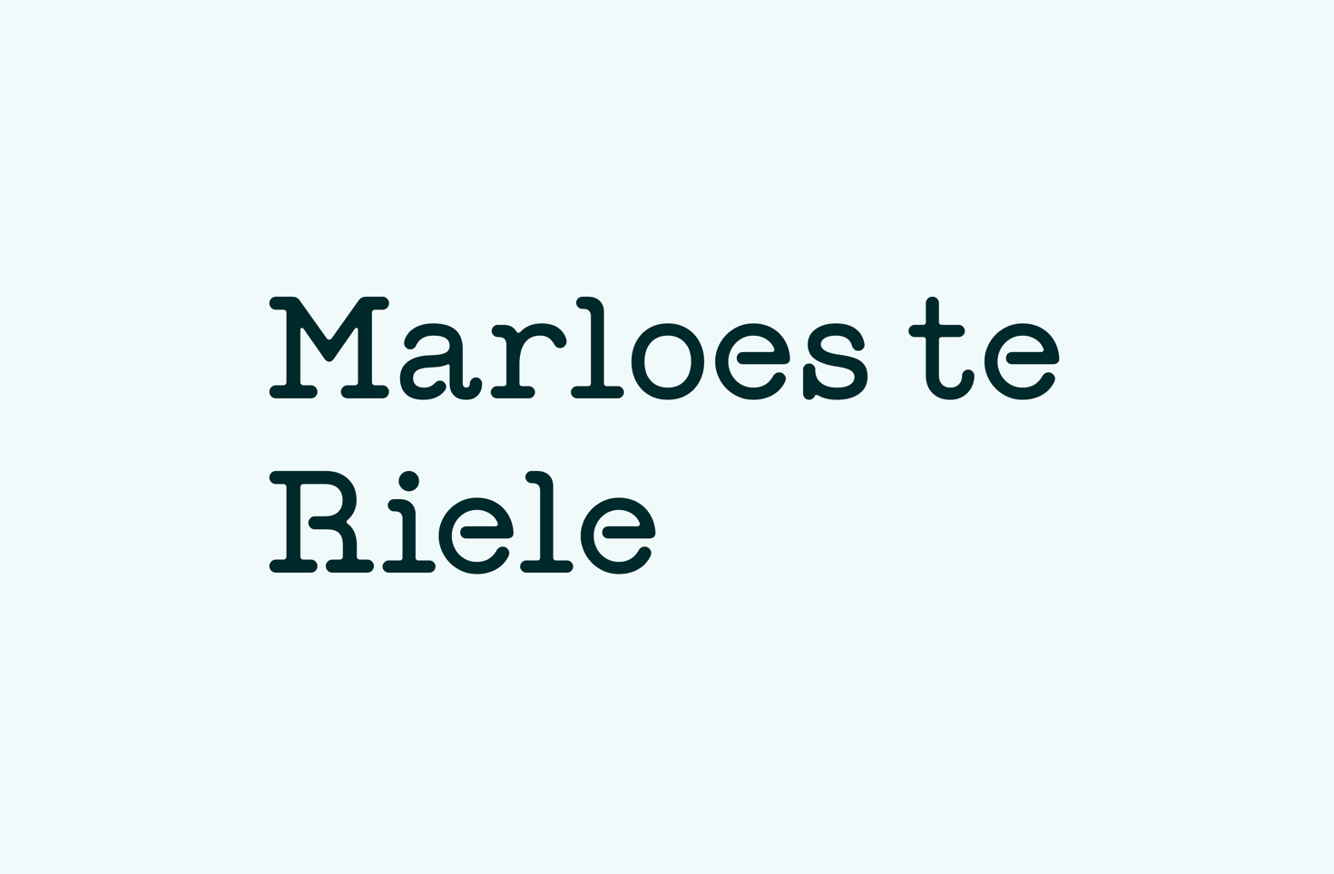 Nieuw Utrechts Toneel (NUT) — Marloes te Riele